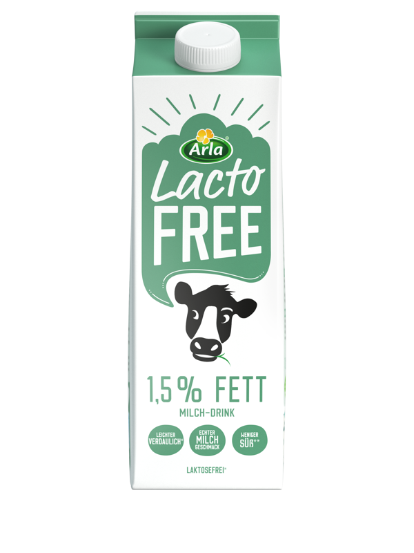Arla LactoFREE® 1,5 % Fett 1 Liter | Arla Foods